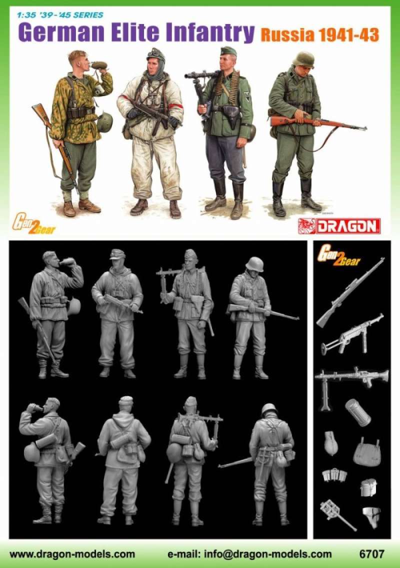 Promo Figure GERMAN ELITE INFANTRY RUSSIA 1941-1943 Skala 1:35 Mokit Dragon Diskon 23% di Seller ...