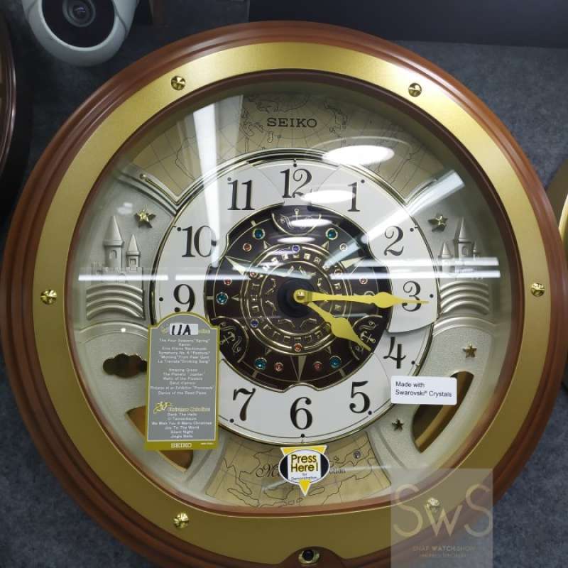 Promo Jam Dinding Musikal SEIKO QXM381B CASE KAYU QXM381 Diskon 23% di ...