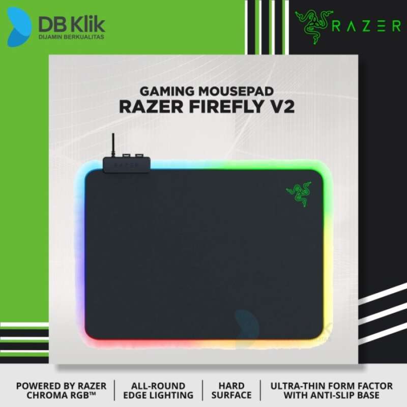 Promo Mousepad Gaming RAZER Firefly V2 Hard Surface RGB Mouse Mat ...