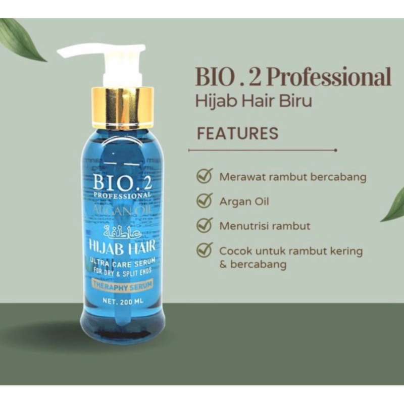 Jual Vitamin Rambut BIO 2 Profesional Argan Oil Hijab Hair Serum 200ml ...