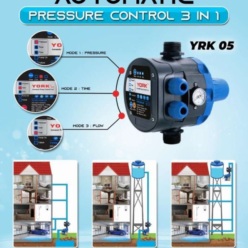 Promo APC YORK 05 3in1 automatic pressure control otomatis pompa air ...