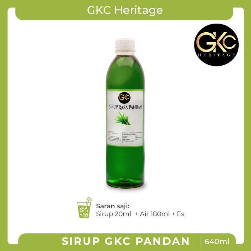 Jual Botol Sirup Minuman Kekinian Rasa Pandan GKC Heritage di Seller ...
