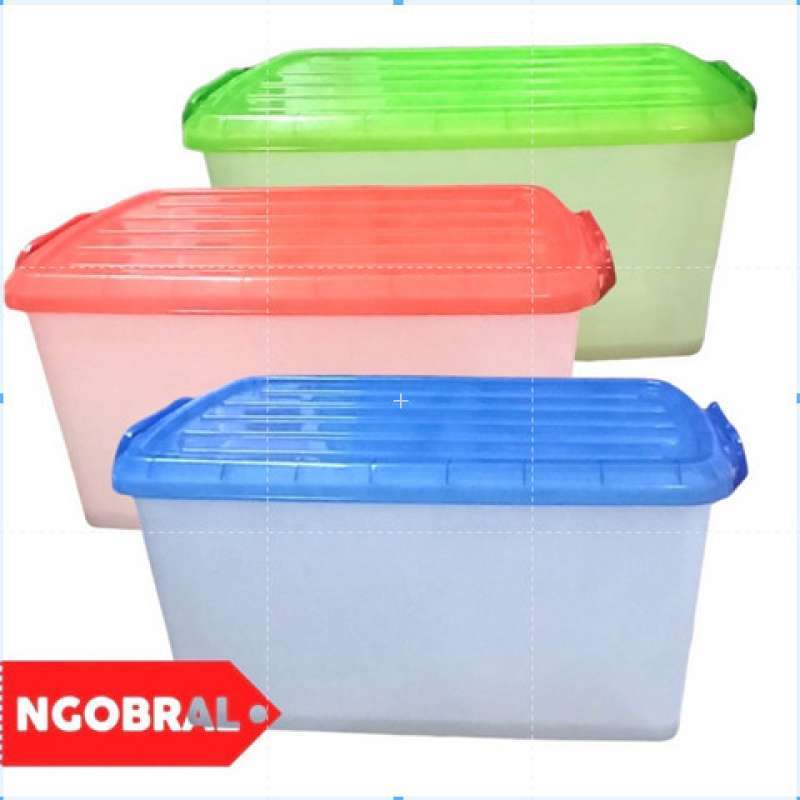Promo Container Box Besar 90 Liter Storage Box Roda Kontainer Box ...
