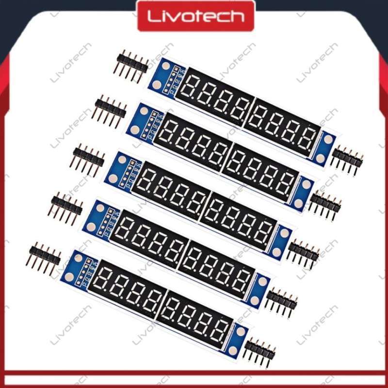 Jual Seven Segment 8 Digit Display Tube Max7219 7 Segmen Module Led 4 In 1 Running Text Max 7219 ...