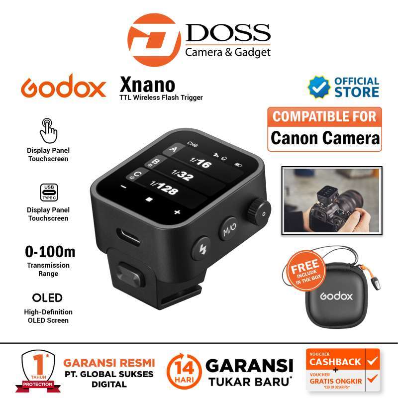 Sony TTL Wireless Flash Trigger Godox X3 S Nano TTL Wireless Flash ...