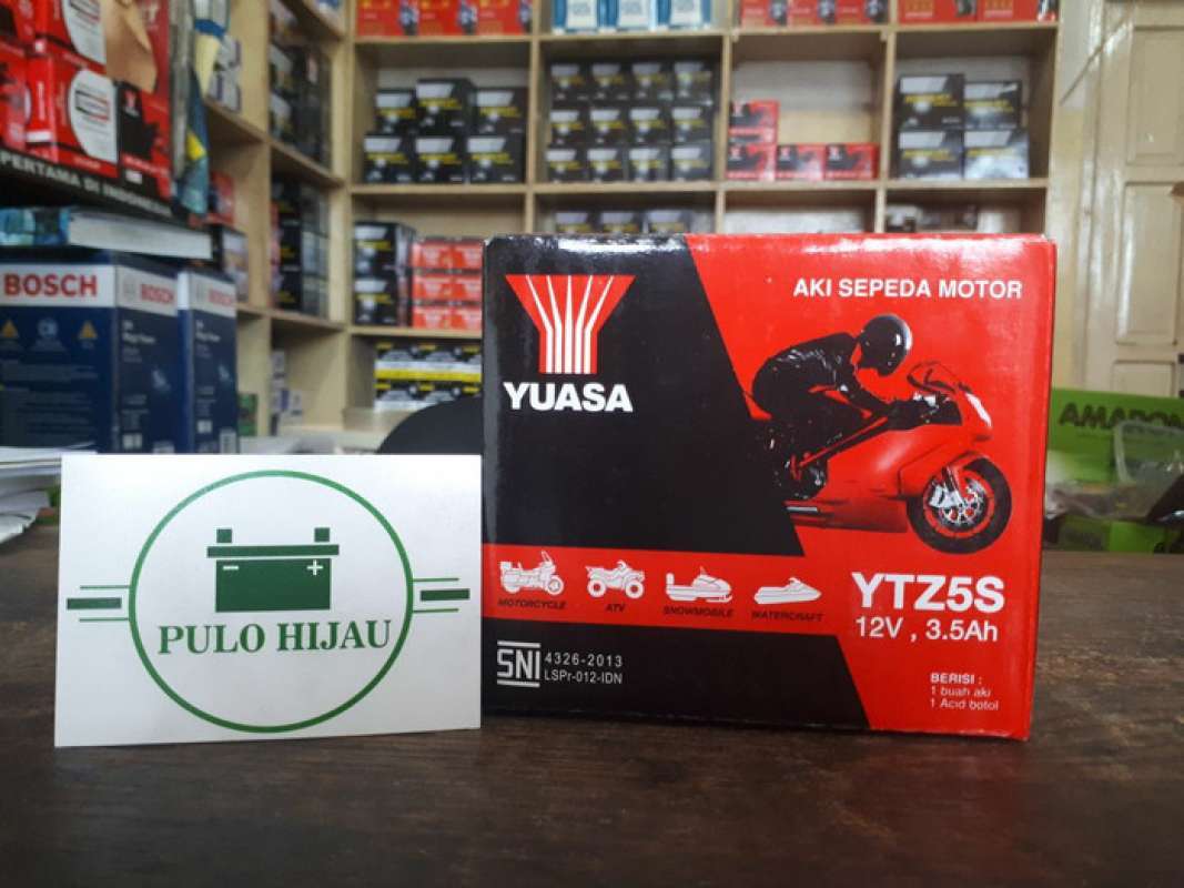 Promo Aki Motor Yamaha R15 Yuasa YTZ5S Aki kering GARANSI Diskon 3% di ...