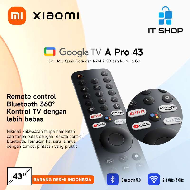 Jual Xiaomi Mi Google Tv A Pro 43 Di Seller It Shop Official Store ...