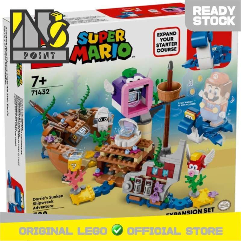 Jual LEGO 71432 Super Mario Dorrie's Sunken Shipwreck Adventure ...