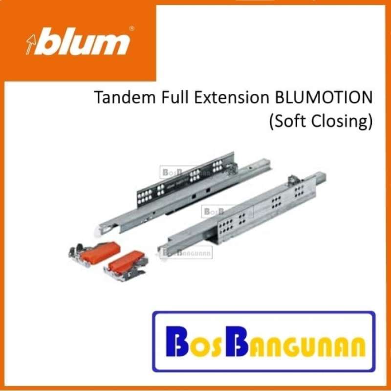 Promo BLUM TANDEM Runners Full Extension BLUMOTION W=30 KG / Rell Laci ...