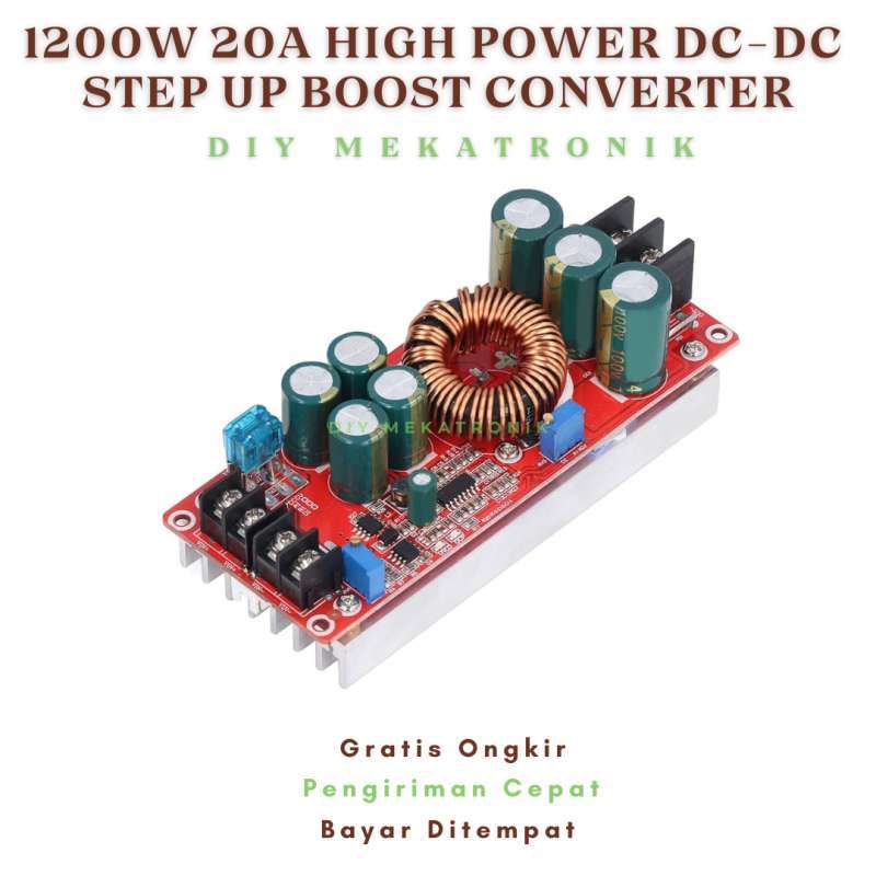 Jual 1200W 20A High Power DC-DC Step Up Boost Converter Power Supply Module di Seller DIY ...
