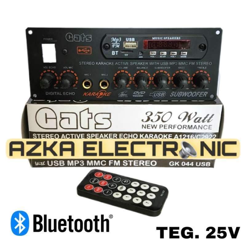 Promo Kit Power Amplifier Speaker Aktif Stereo Plus Mp3 Bluetooth 350w ...