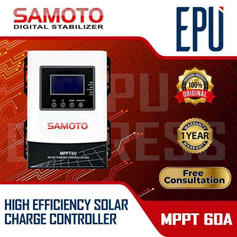 Promo Samoto Solar Charge Controller Mppt 60a 12v Solar Charger Mppt60