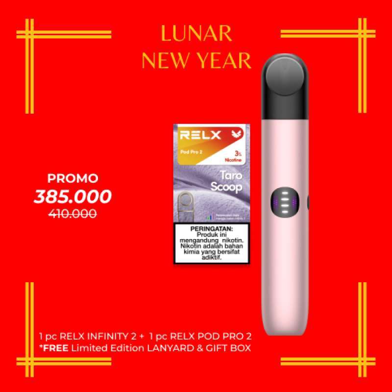 Jual RELX Bundle Infinity 2 Cherry Blossom Device and Pods - Taro Scoop ...