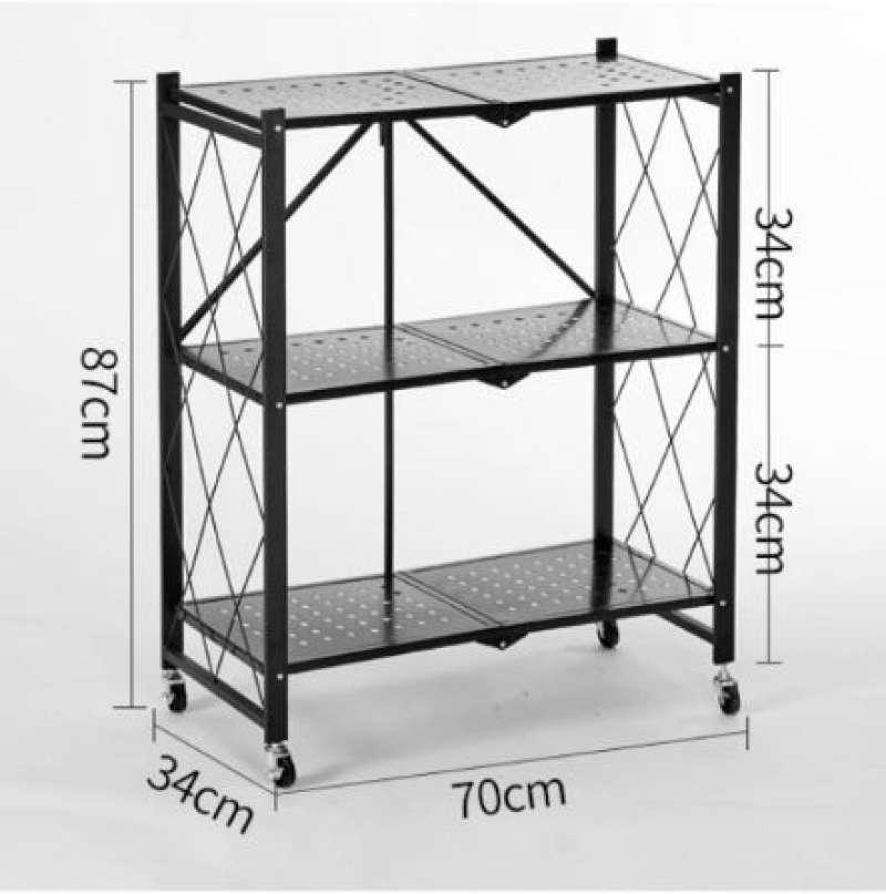 Jual Rak Susun Besi Lipat Tahan Karat Rak Dapur Kamar Mandi Serbaguna ...