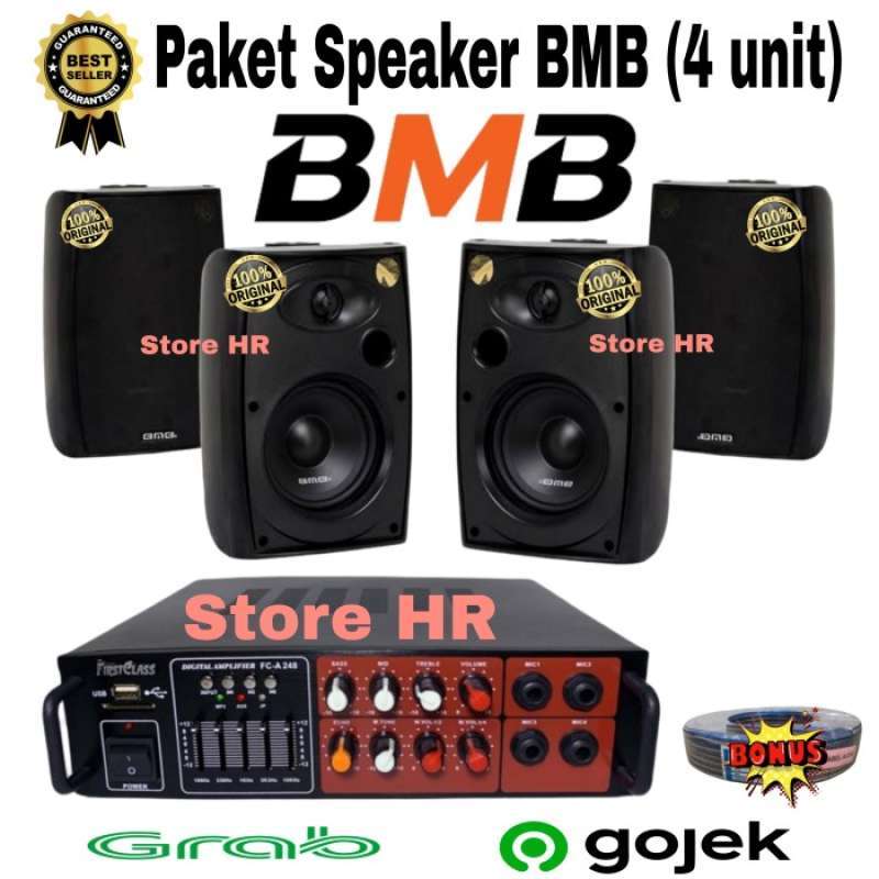 Promo paket sound System cafe 4 unit speaker BMB original Diskon 23% di ...
