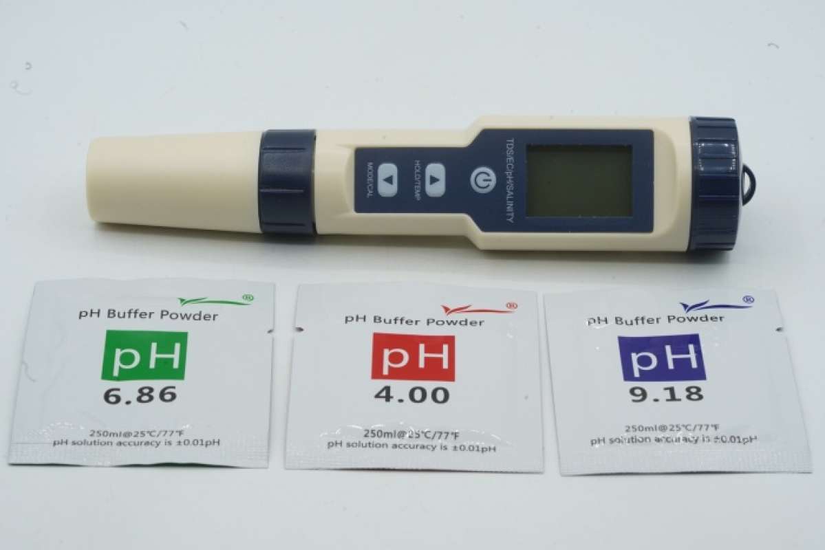 Promo EZ-9909 5 in 1 Salinity TDS EC Temperature PH Meter with ...