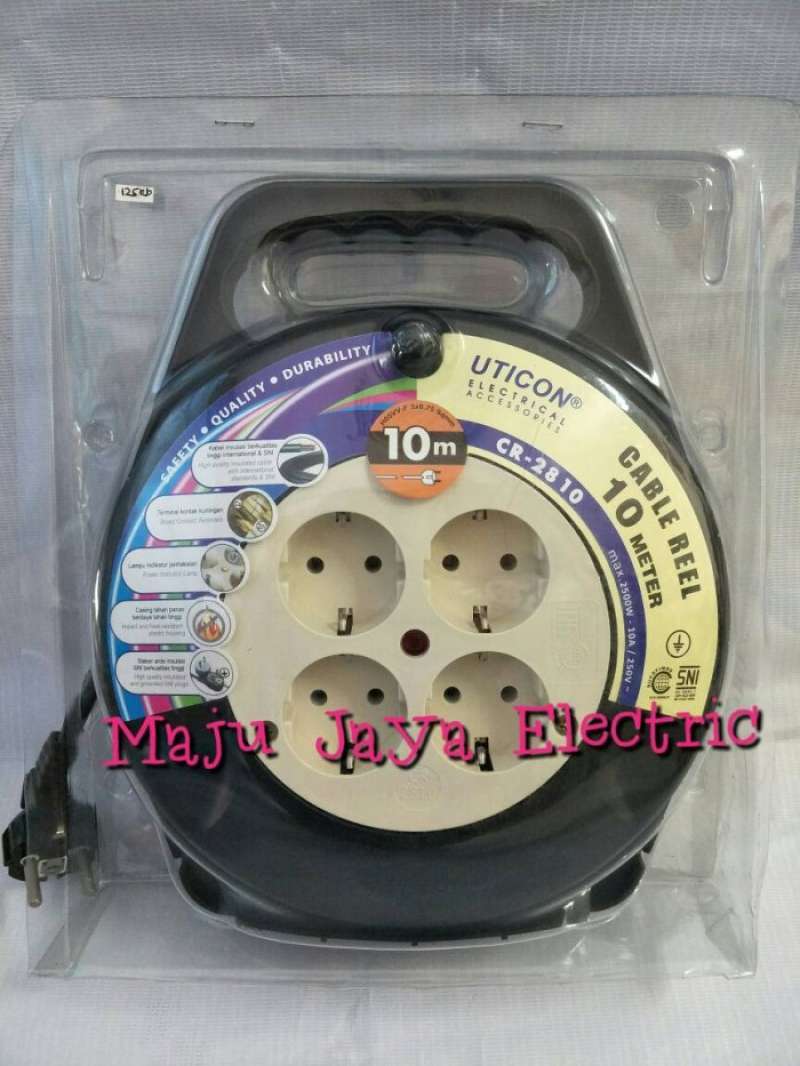 Promo Cable Reel / Kabel Roll Uticon CR-2810 CR2810 10 meter 10m Kabel ...