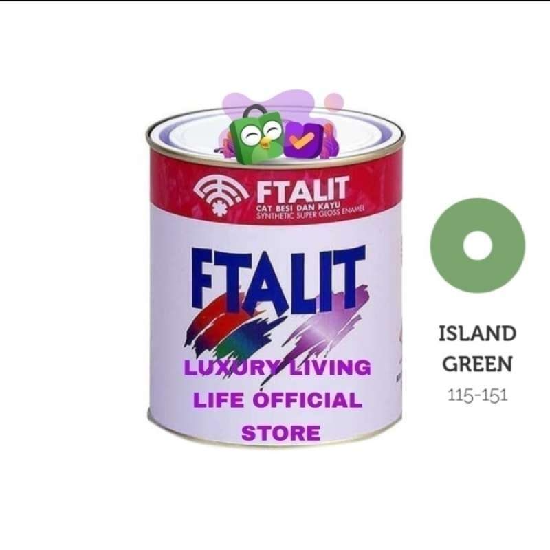 Promo Cat Minyak Ftalit 151 Island Green 1Kg Cat Kayu Besi Solvent ...