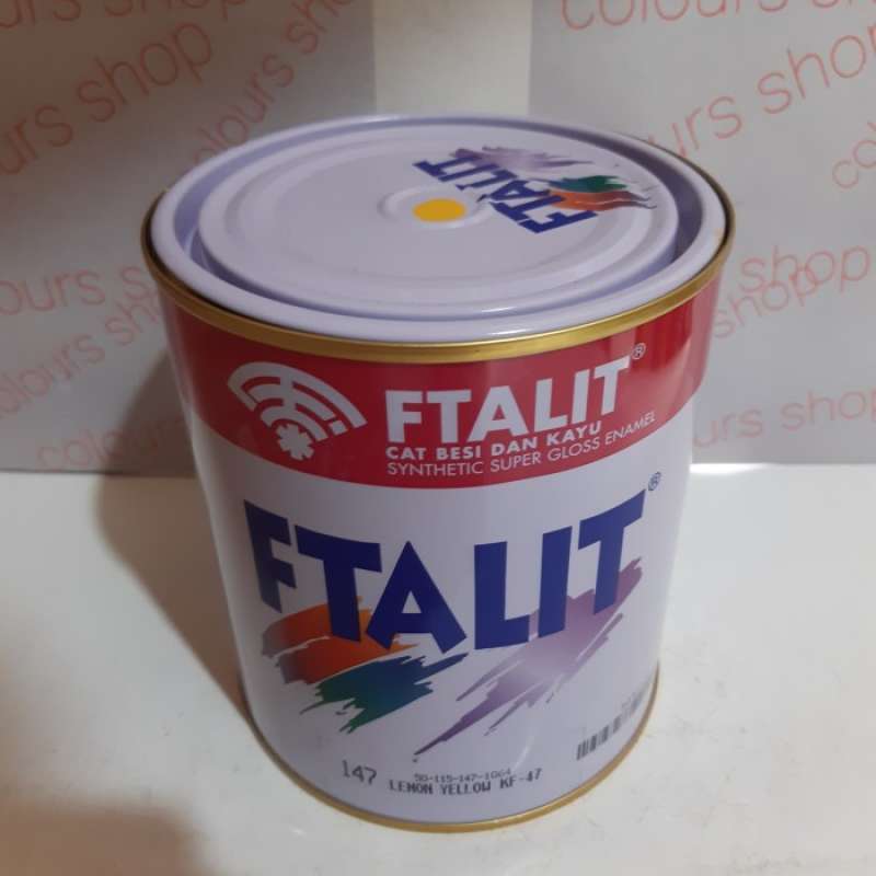 Promo Cat Ftalit Kayu Besi Warna Kuning/Lemon Yellow 147 Isi 1Kg Diskon ...