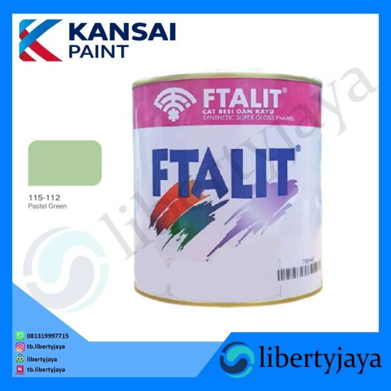 Promo 1Kg 112 Pastel Green Kf-12 Ftalit Cat Besi & Kayu Diskon 23% di ...