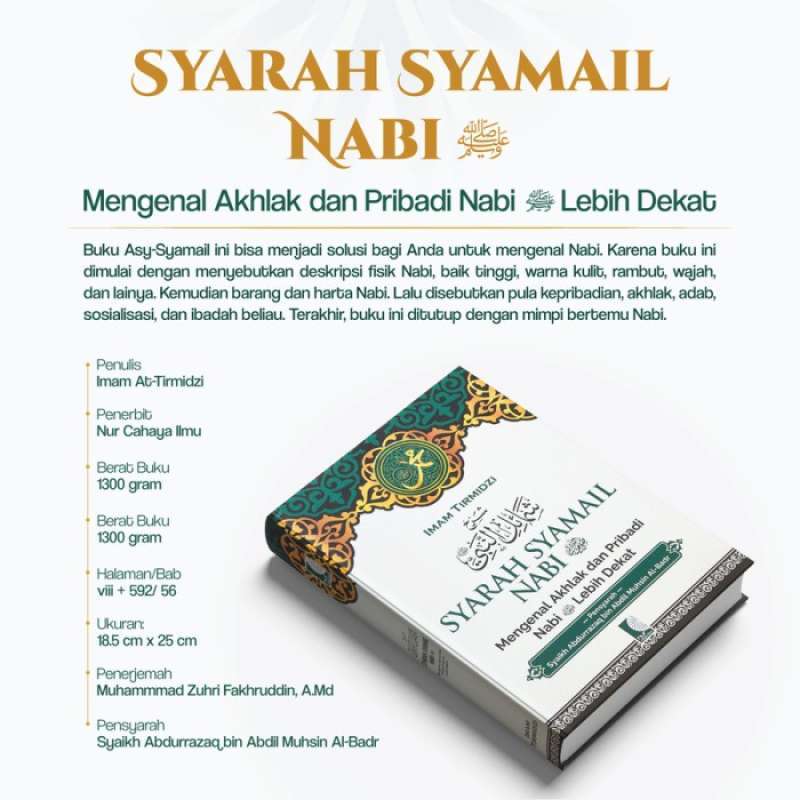 Promo Promo Buku Syarah Syamail Nabi -Mengenal Pribadi Dan Akhlak ...