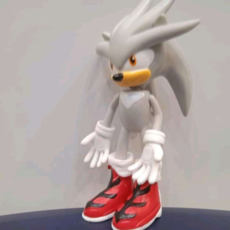 Jual mainan sonic figure silver the hedgehoc sonic the hedgehog series ...
