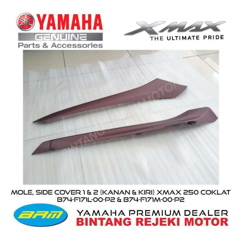 Jual MOLE, SIDE COVER 1 & 2 (KANAN & KIRI) XMAX 250 COKLAT (P2) di ...