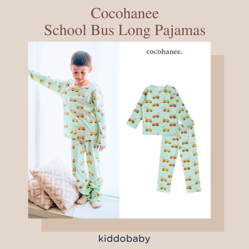 Promo Cocohanee School Bus Long Pajamas Diskon 70% Di Seller Kiddo Baby ...