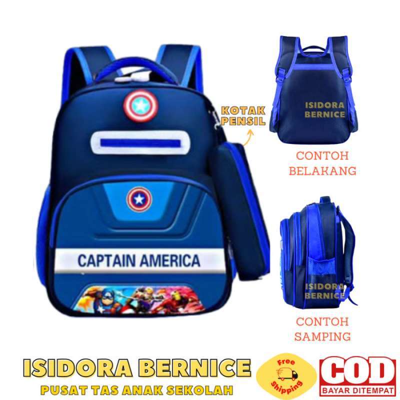 Jual Tas Sekolah Anak TK PAUD Laki Laki Gambar Terbaru - 1927 KAPTEN di Seller Premier Market ID ...