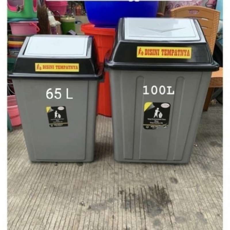 Promo Promo Tempat Sampah Besar 100 Liter Buka Tutup Tong Sampah Goyang Jumbo 100 Diskon 26% di ...