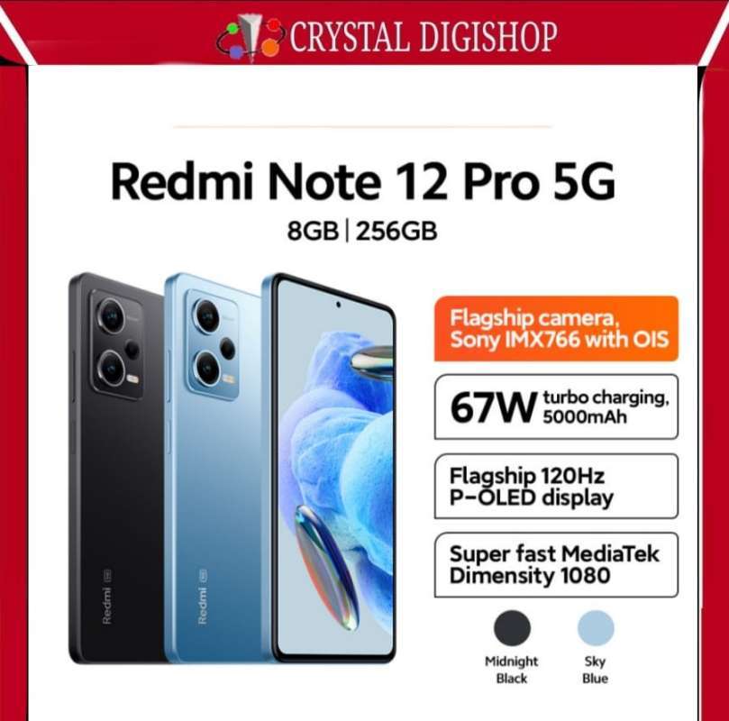 Jual Xiaomi Redmi Note 12 Pro 5G 8/256GB Garansi Resmi di Seller ...