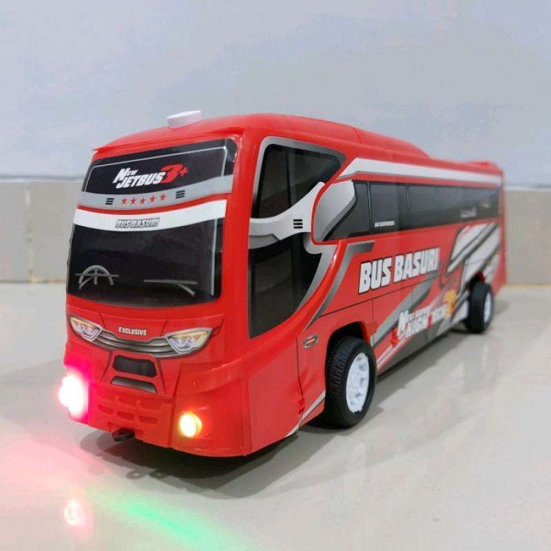 Promo Mainan Bus Suara Telolet Basuri Miniatur Mobil Mobilan Bis Lampu ...