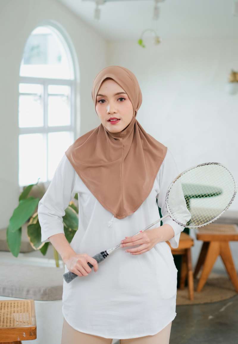 Promo My Daily Hijab Maisa Hijab Sporty Tali - Mocca Diskon 15% Di ...