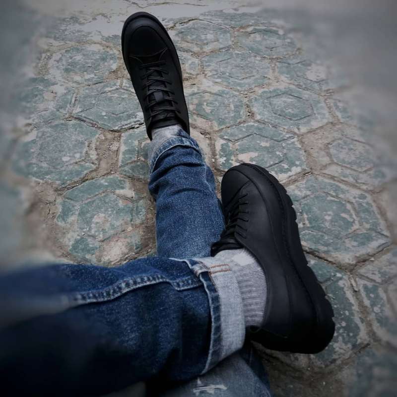 Promo Crewger Lexus Low Full Black Sepatu Semi Formal Pria Kulit Asli ...