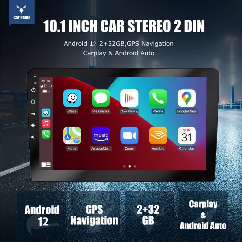 Promo ESSGOO Head Unit 10 Inch Android 12 Double Din Universal 2G R ...