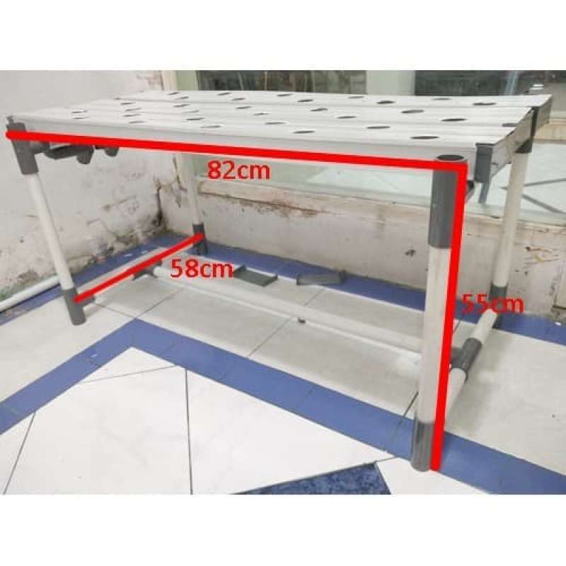 Promo Diskon Rak / Tiang Hidroponik Datar Pipa Pvc 1 Untuk Gully Talang ...