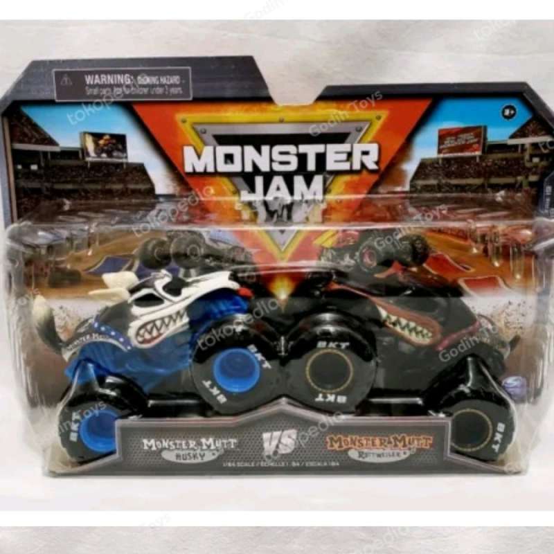 Promo MONSTER JAM MUTT HUSKY VS ROTTWEILER SPIN MASTER - LUTOFIA Diskon ...