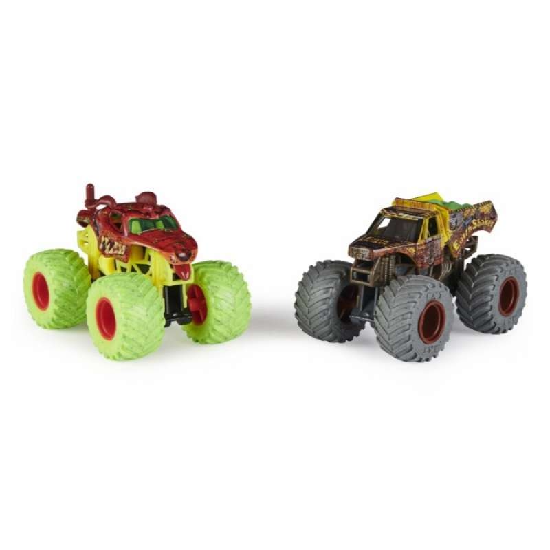 Promo MONSTER JAM ZOMBIE MONSTER MUTT VS HUNTER EARTH SHAKER DIECAST 1: ...