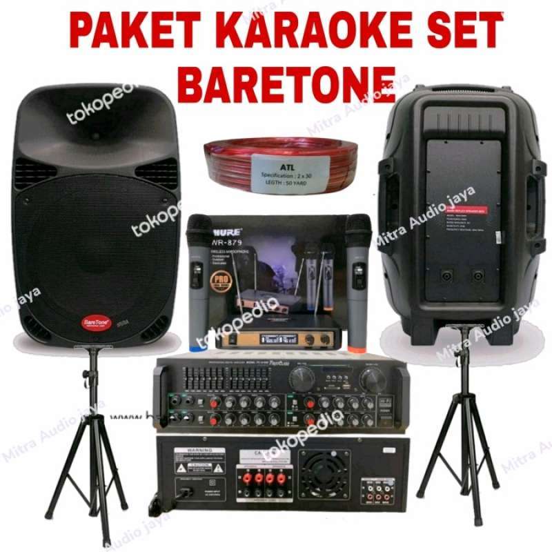 Promo PAKET SOUND SYSTEM KARAOKE SET 15 INCH BARETONE MAX 15MW + AMPLI - XIONSTORE Diskon 50% di ...