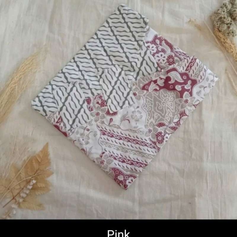 Promo Crop Top Batik Parang Liris Sekar Jagad Oversize Abu Pink Coklat ...