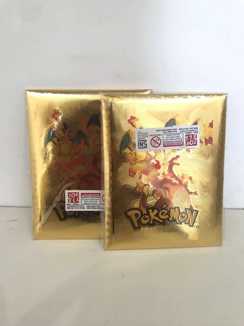 Jual Kartu Pokemon 10pcs Bahan Metal Emas | 1 Pak Isi 10 Pcs Kartu Pokemon Gold Pok Mon ...