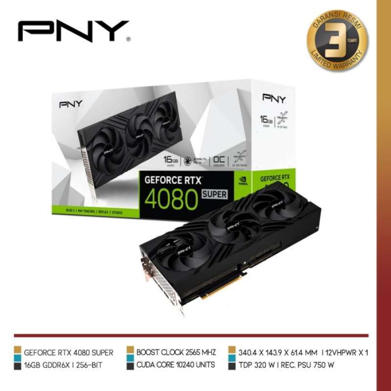 Jual PNY GeForce RTX 4080 SUPER 16GB OC LED TF di Seller Nano Komputer ...