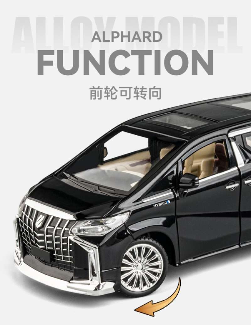 Promo CHEZHI DIE-CAST CAR TOYOTA ALPHARD/ VELLFIRE 1:24 OPENABLE DOORS ...