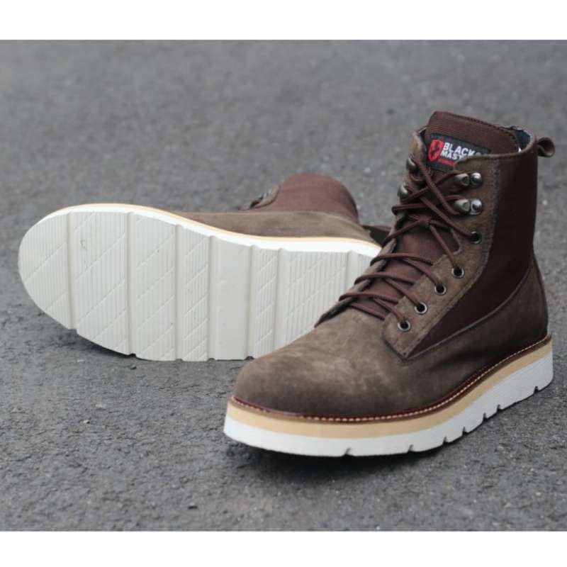 Promo Sepatu Boots Pria Kulit Suede Asli Crewger bm Modnik Original ...