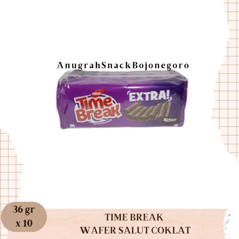 Jual Nabati Richoco Time Break Wafer Salut Coklat 36gr x 10 di Seller ...