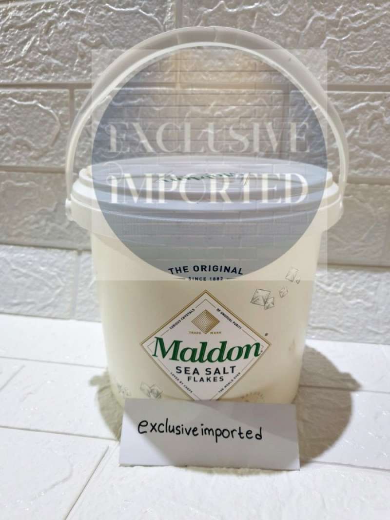 Promo Maldon Sea Salt Flakes Salt Bae 1.4kg 1 ember Garam Laut Kasar ...