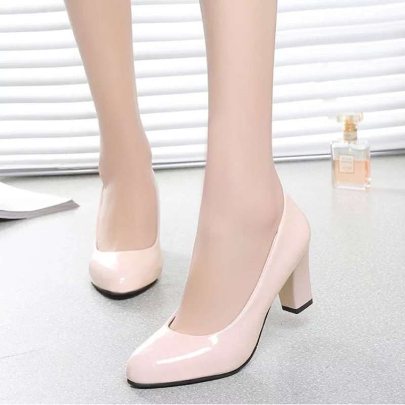 Promo Sepatu Hak Wanita High Heels Formal Platform Hels Cewek Simpel HI ...