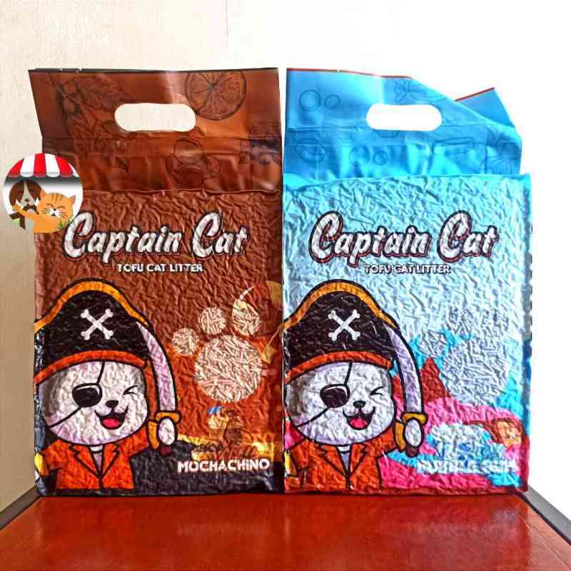 Promo Tofu Captain Cat Litter Gumpal Wangi Tofu Soya 7 Liter Pasir ...