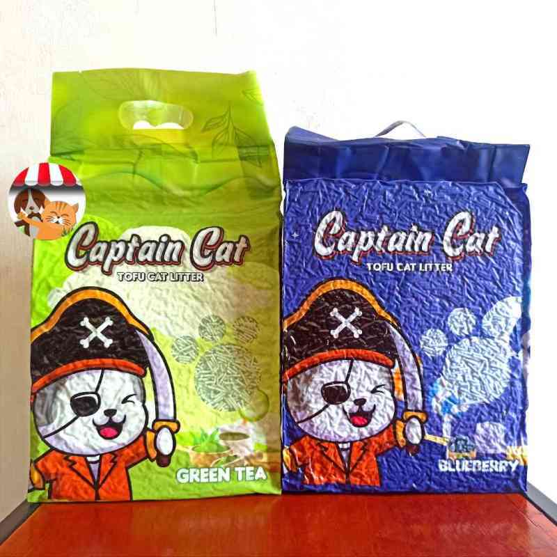 Promo Tofu Captain Cat Litter Gumpal Wangi Tofu Soya 7 Liter Pasir ...