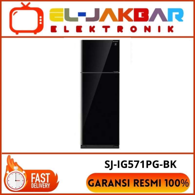 Jual Sharp Sj If51Pg Bk Kulkas 4 Pintu Inverter Plasmacluster - Glass ...